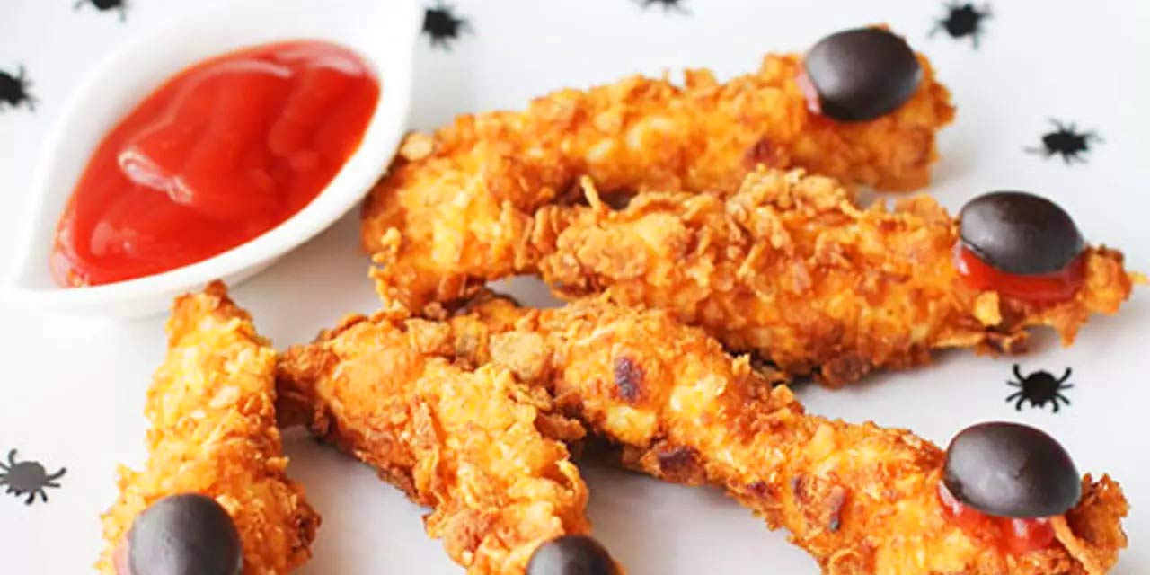 Fingers de pollo para Halloween | DECALAVERAS.COM